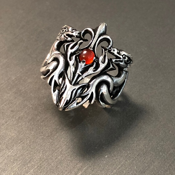 Sky Jewelers | Accessories | 925 Sterling Silver Dragon Design Mens ...